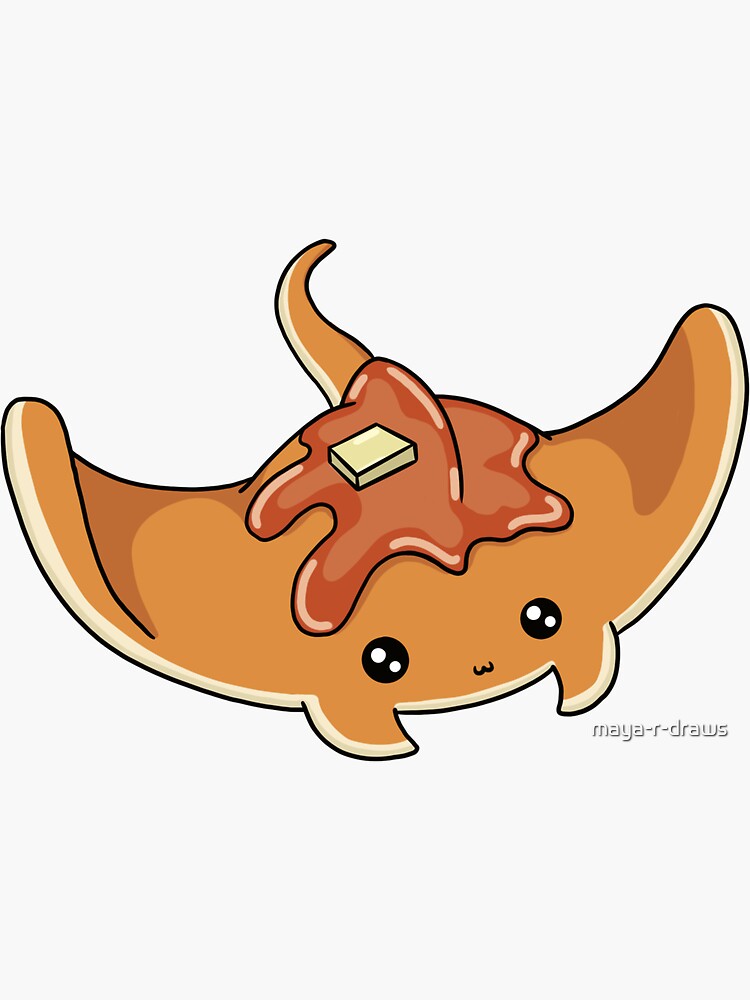 "*NEW* Sea Pancake" Sticker for Sale by maya-r-draws | Redbubble
