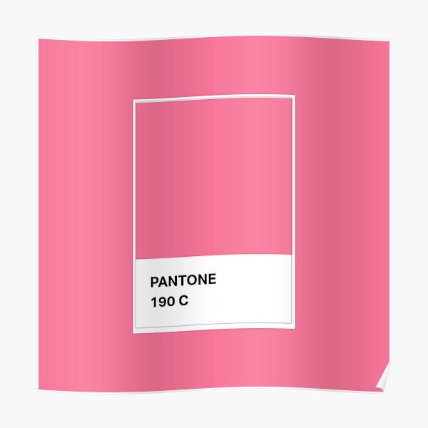 "Pantone Colour 190 C" Poster by DiabhalsDau | Redbubble