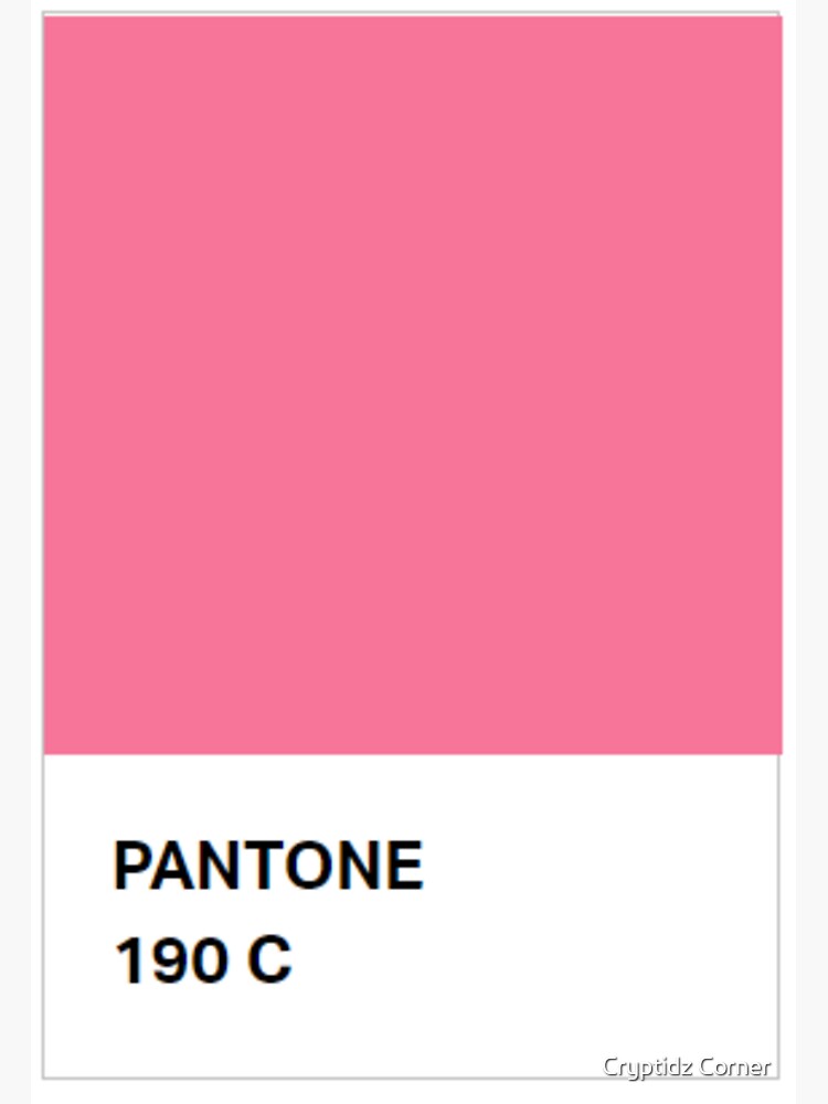 "Pantone Colour 190 C" Sticker for Sale by DiabhalsDau | Redbubble