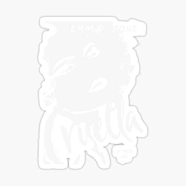 " Cruella with Emma Stone" Sticker for Sale by Mirosi-S | Redbubble