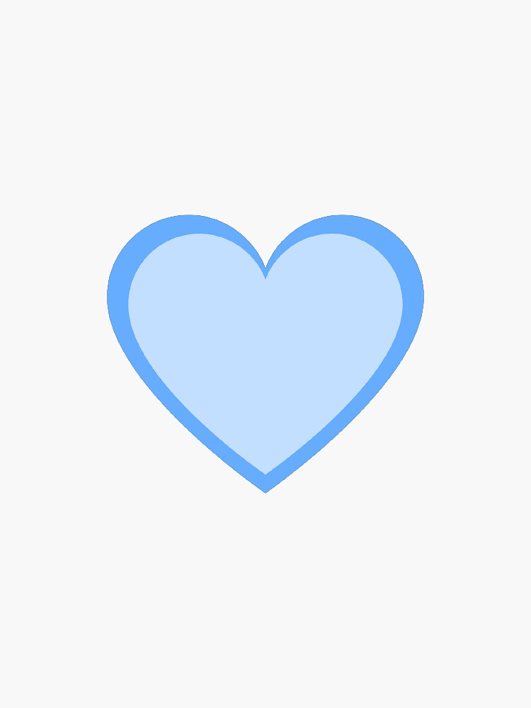 "y2k blue heart" Sticker for Sale by nayeliplata | Redbubble