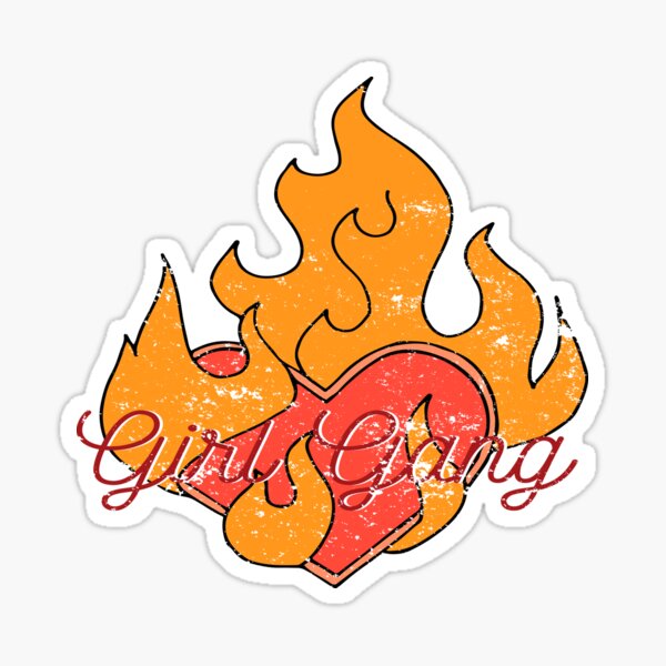 "Girl Gang Fire Desing" Sticker for Sale by Mimzzy01 | Redbubble