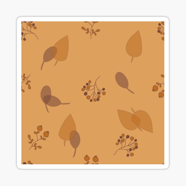 "Forest Brown Transparent leaves " Sticker for Sale by Unicojota ...