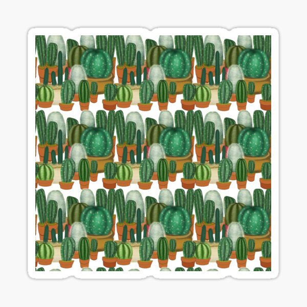 "Cacti friends collection " Sticker for Sale by AprilCelandine | Redbubble