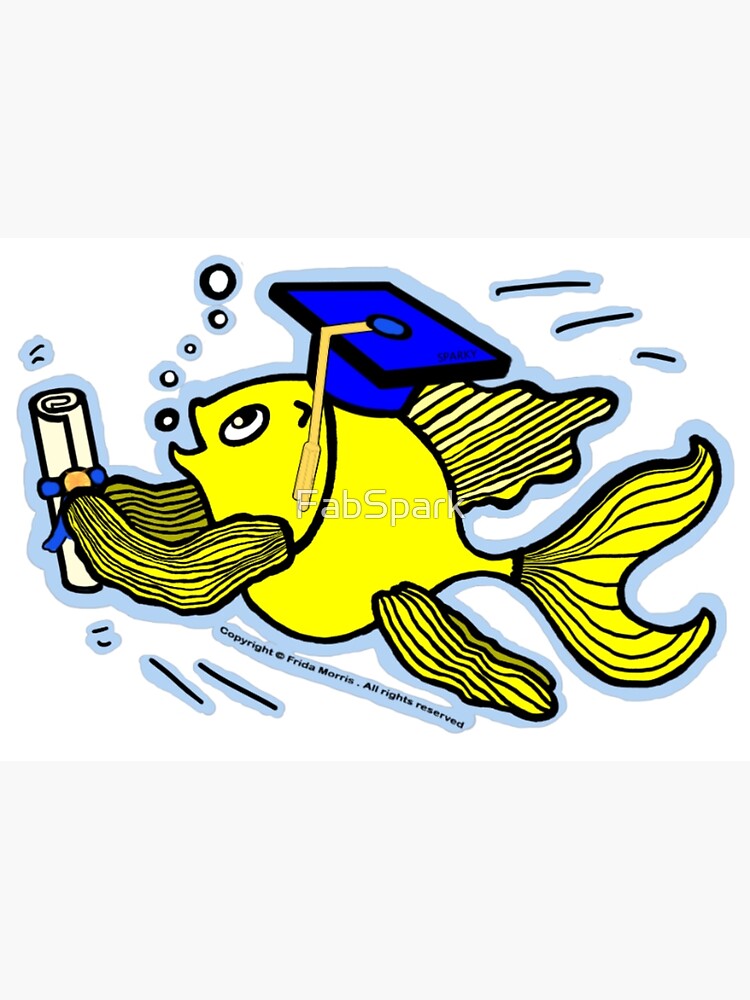"Graduation Fish" Poster by FabSpark | Redbubble