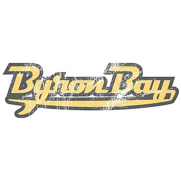 "Vintage Byron Bay Surf Sticker" Sticker for Sale by TonySpencer ...