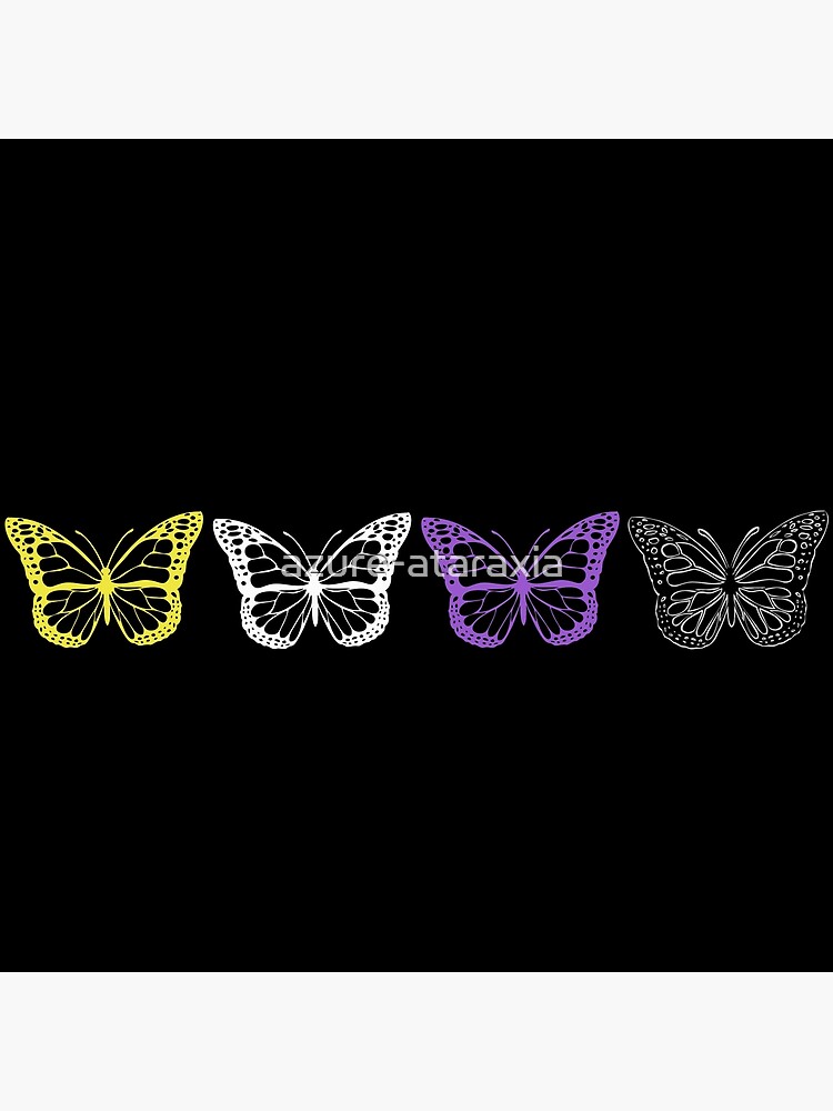 "Non-binary Flag Butterflies" Photographic Print by azure-ataraxia ...