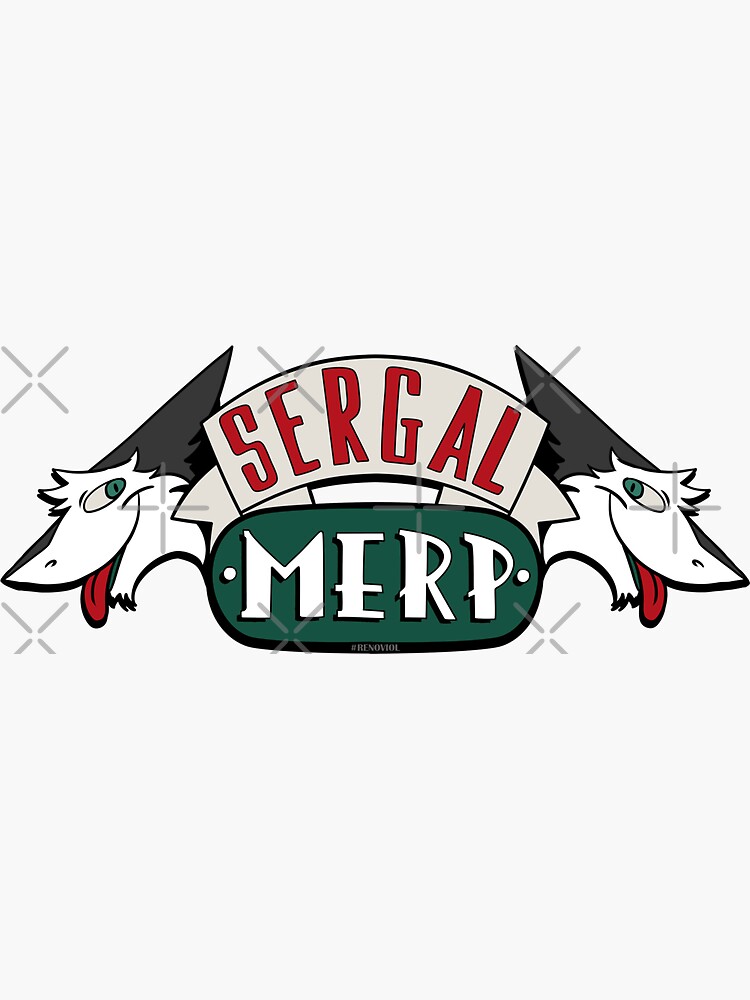 "Sergal Merp" Sticker for Sale by Reno-Viol | Redbubble
