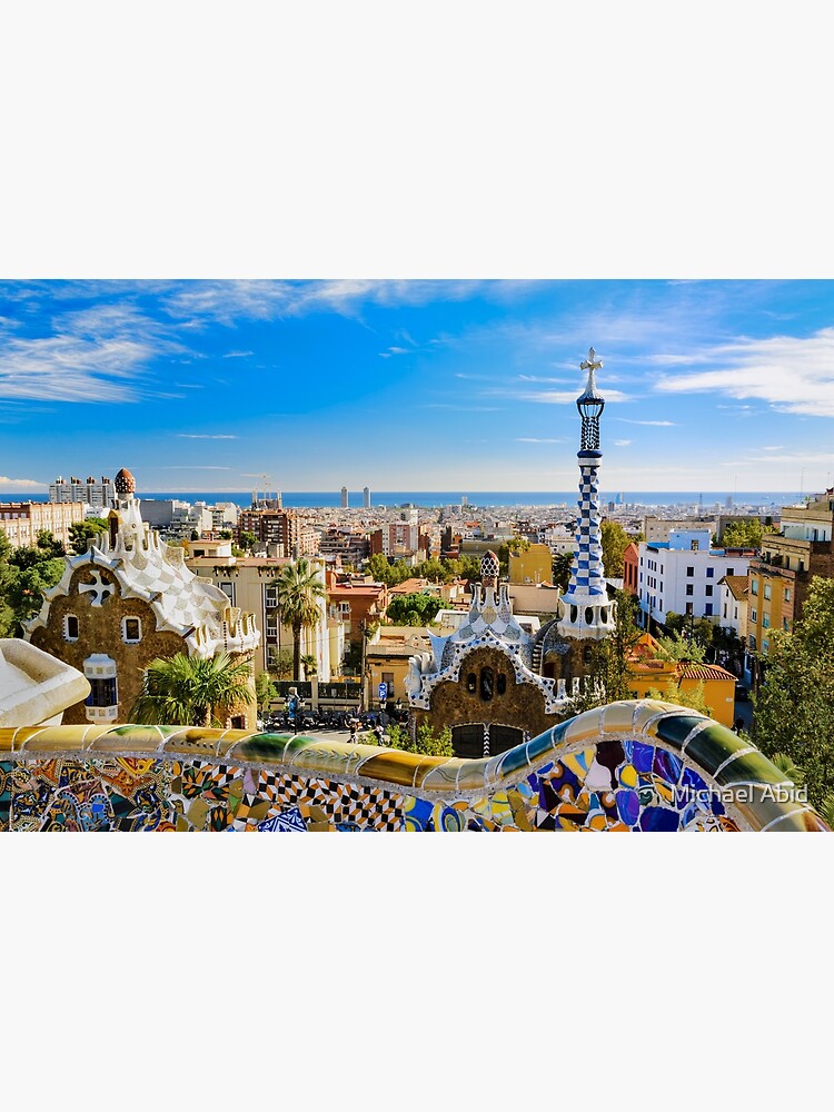 Colorful Barcelona Premium Matte Vertical Poster