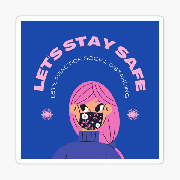 "Stay safe" Sticker for Sale by Manooon004 | Redbubble