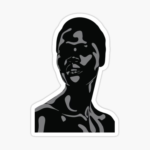 "Faceless Graphic Woman's Portrait" Sticker for Sale by ChubbySheep ...