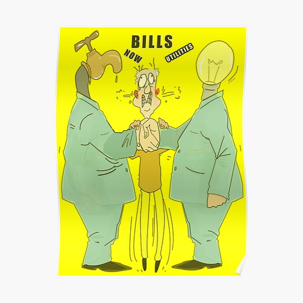 "utility companies paying bills funny editorial cartoon" Poster for ...