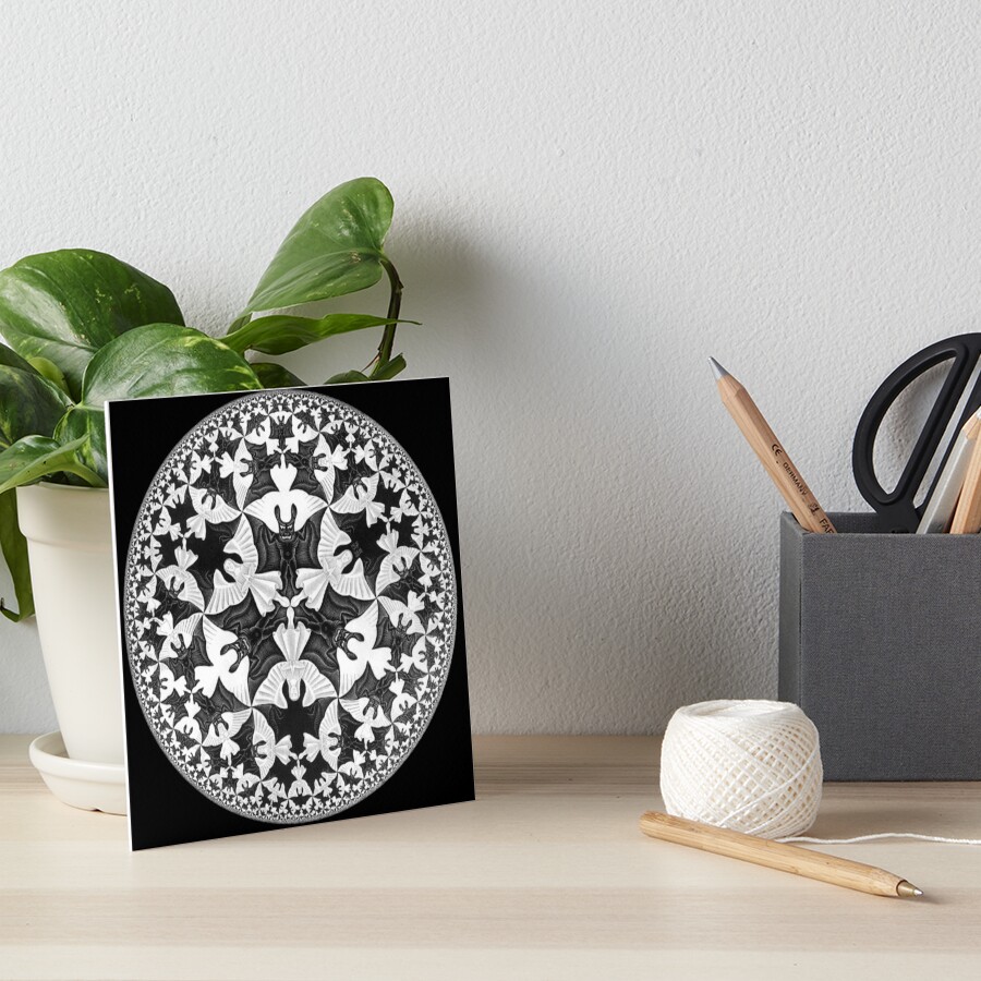 Lámina rígida «Circle Limit IV (patrón de murciélagos), por Maurits ...