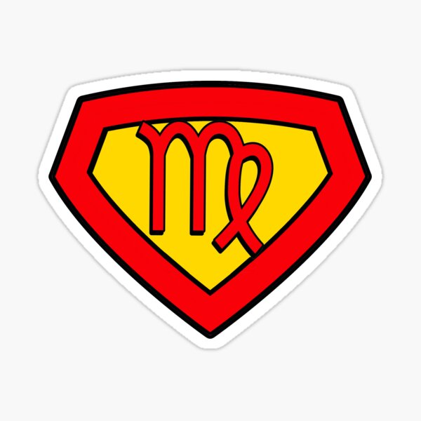 "Super Virgo-Virgo superhero-Zodiac Astrology comic book hero" Sticker ...