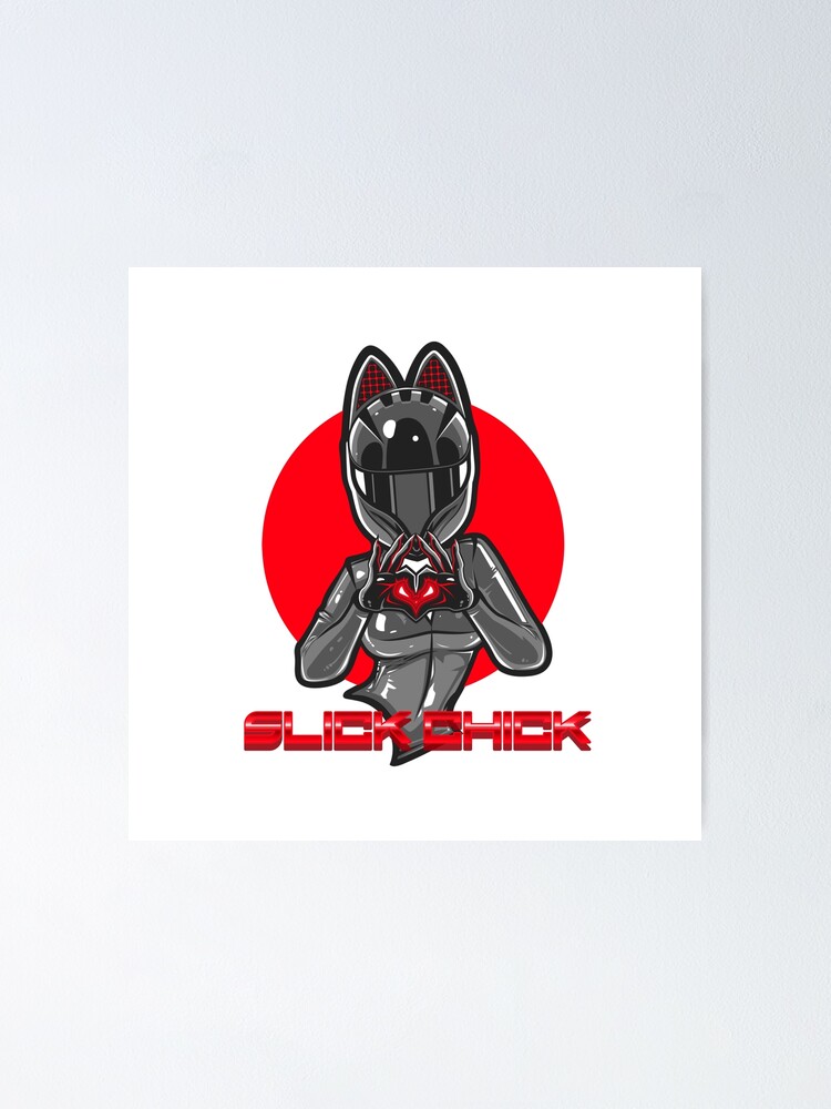 "Slick Chick Heart Love Racer Chic Driver Racecar Motorcycle Diva ...