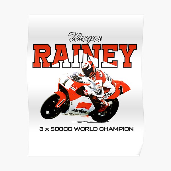Póster «Campeón del mundo de 500cc Wayne Rainey» de TheScrambler ...