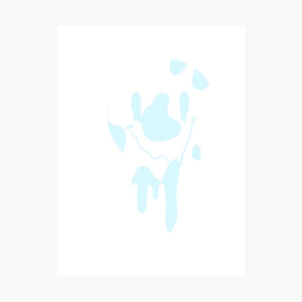 "Drippy Aesthetic smiley face cow print sticker " Photographic Print by ...