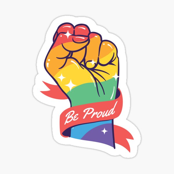 "Be Proud" Sticker for Sale by RoyceRemix | Redbubble