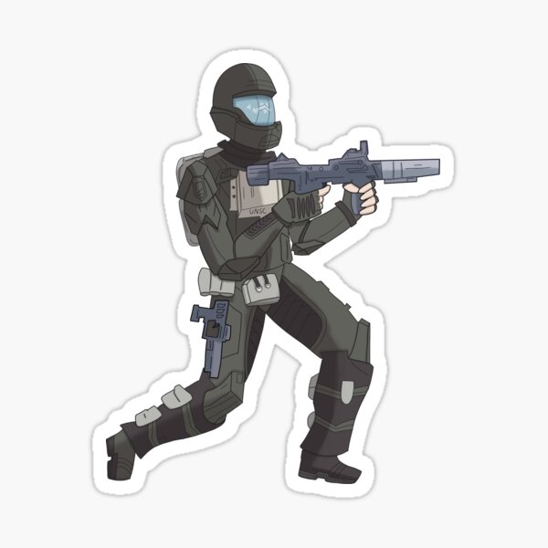 "Sticker Design: Halo 3 ODST Rookie " Sticker for Sale by inkghidorah ...