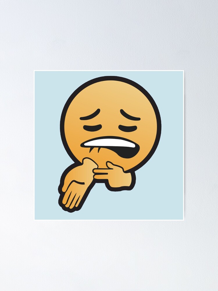 "Sheeesh emoji" Poster for Sale by Ricaria-drip | Redbubble