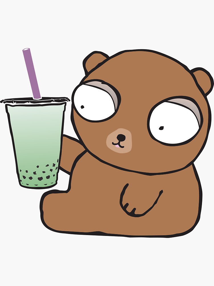 "Boba Bear" Sticker for Sale by field3 | Redbubble