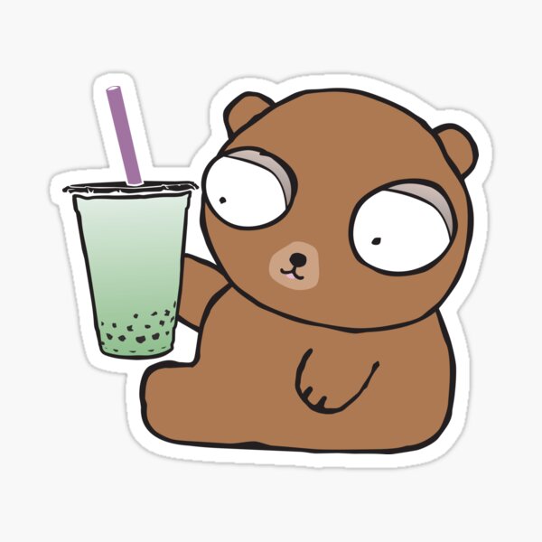 "Boba Bear" Sticker for Sale by field3 | Redbubble