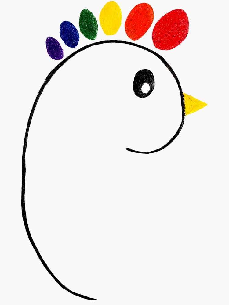 "Gay Pride Ally Chicken" Sticker for Sale by JayTeazie | Redbubble