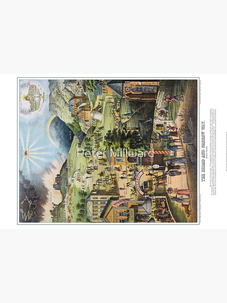 Puzzle for Sale mit "Der breite und der schmale Weg - 1883 Englische ...