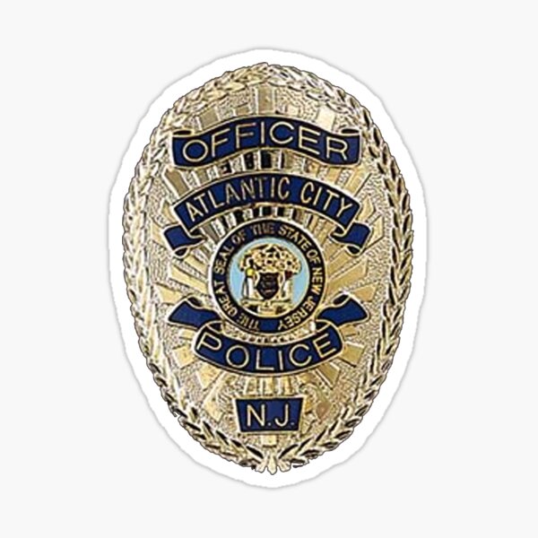 "Atlantic City New Jersey Policc Department" Sticker for Sale by ...