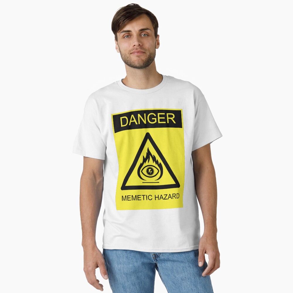 "DANGER: MEMETIC HAZARD" Sticker for Sale by Porto881 | Redbubble