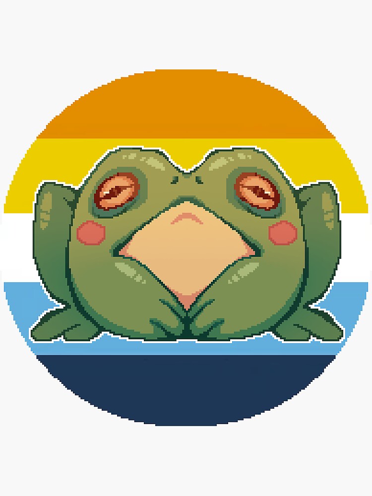 "aroace frog" Sticker by punkrockghost | Redbubble