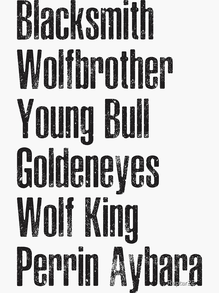 "Perrin Aybara" Sticker for Sale by Reptar22 | Redbubble