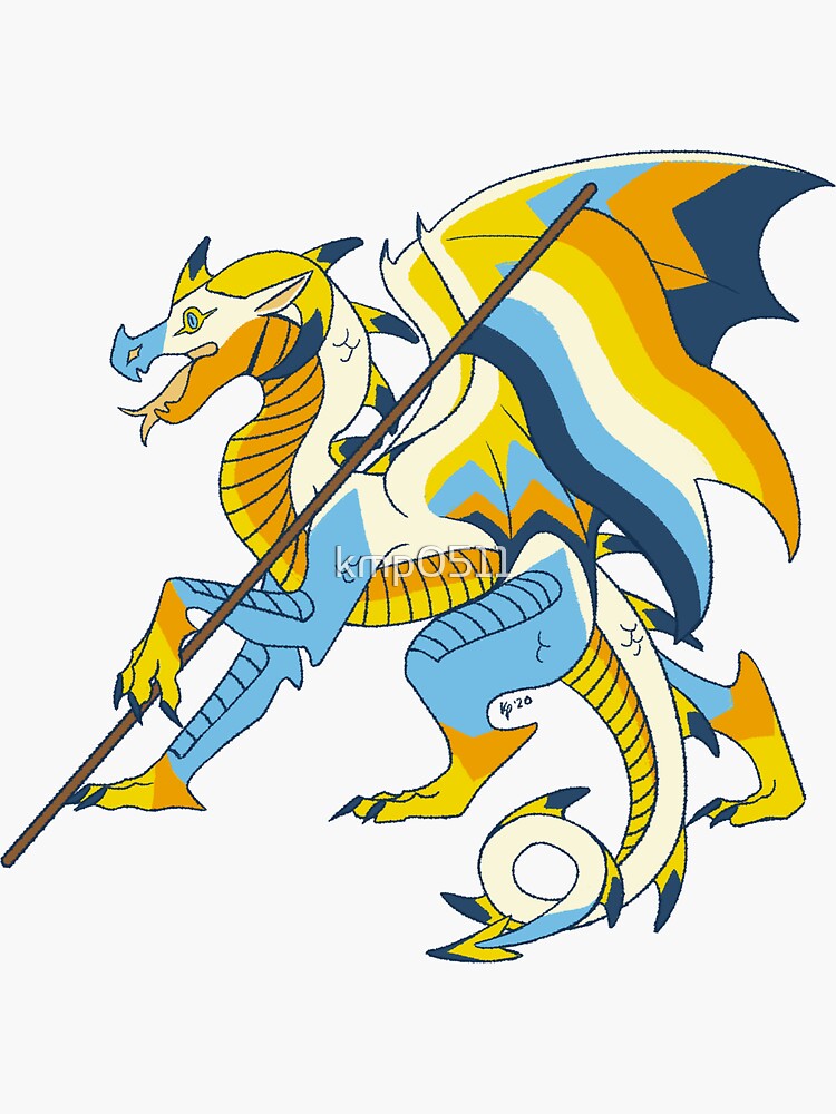 "AroAce Pride Flag Dragon (4th Edition)" Sticker for Sale by kmp0511 | Redbubble