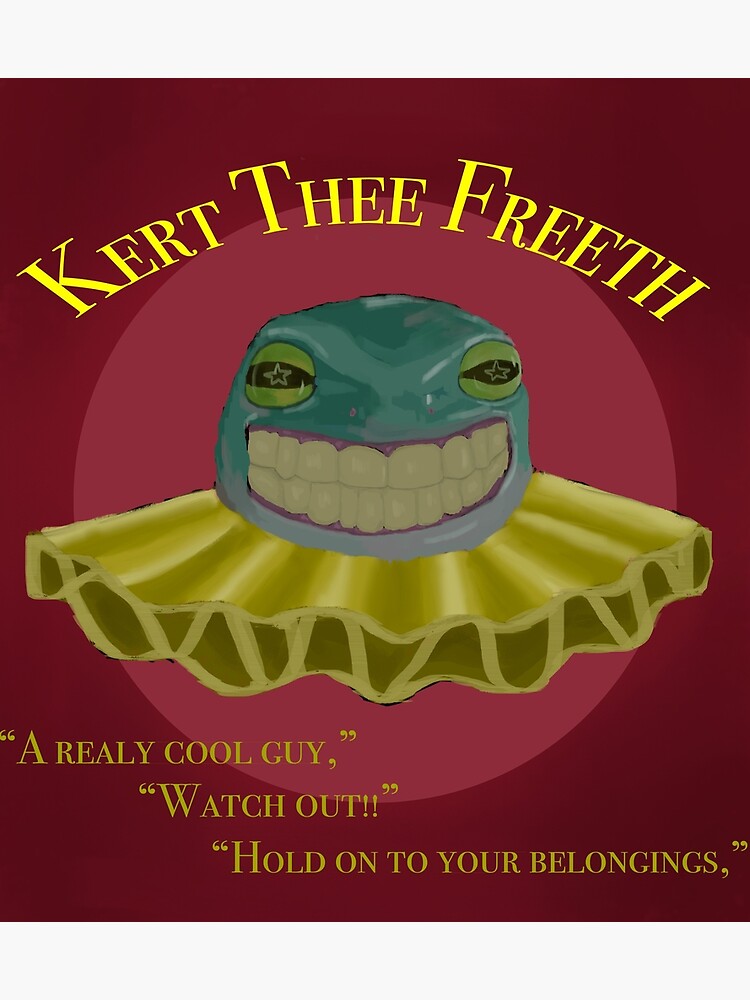 "Circus Frog" Poster by ghostbathroom | Redbubble