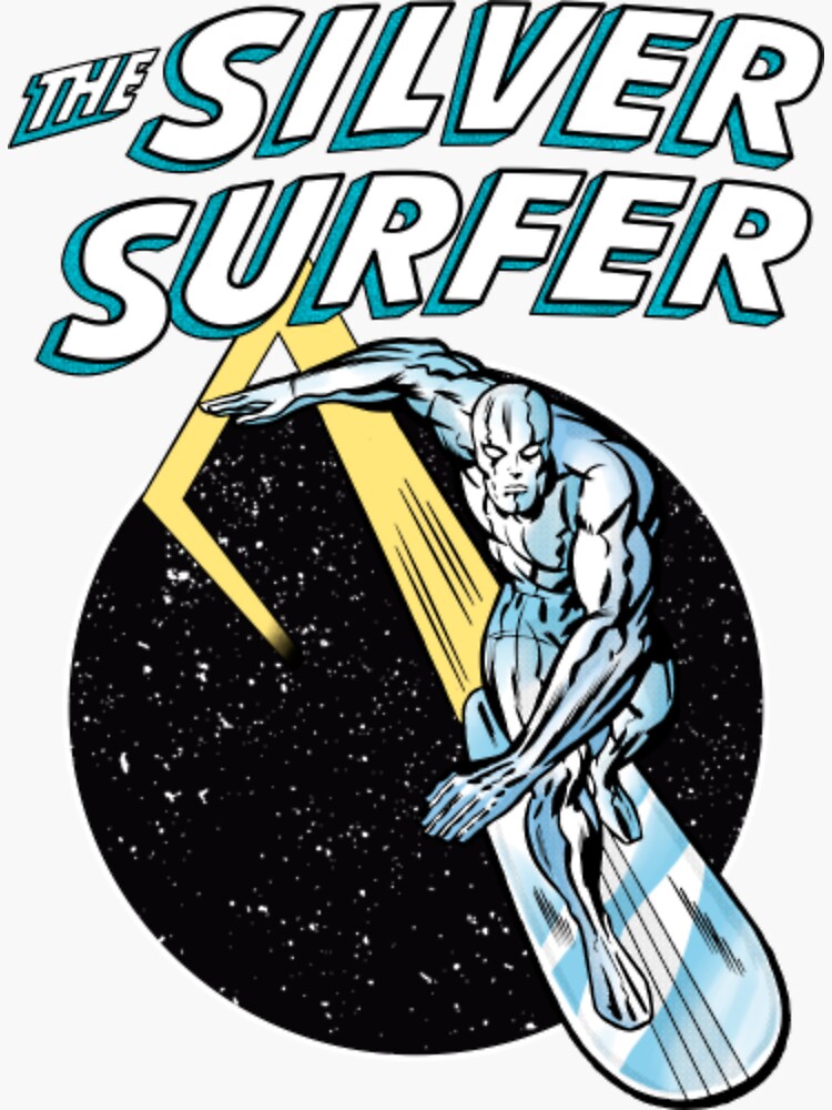 "Silver Surfer" Sticker for Sale by NokeHirl | Redbubble