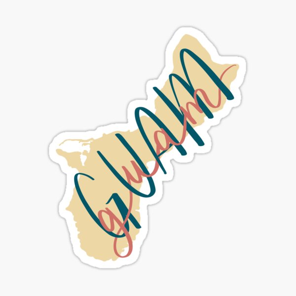 "Guam" Sticker for Sale by Coffeehouse Doodles | Redbubble