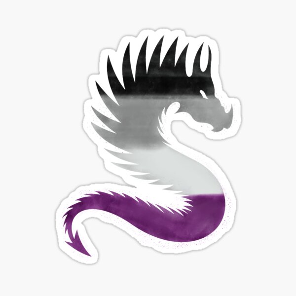 Ace Pride Dragon Sticker For Sale By Nerd Girl Art Redbubble