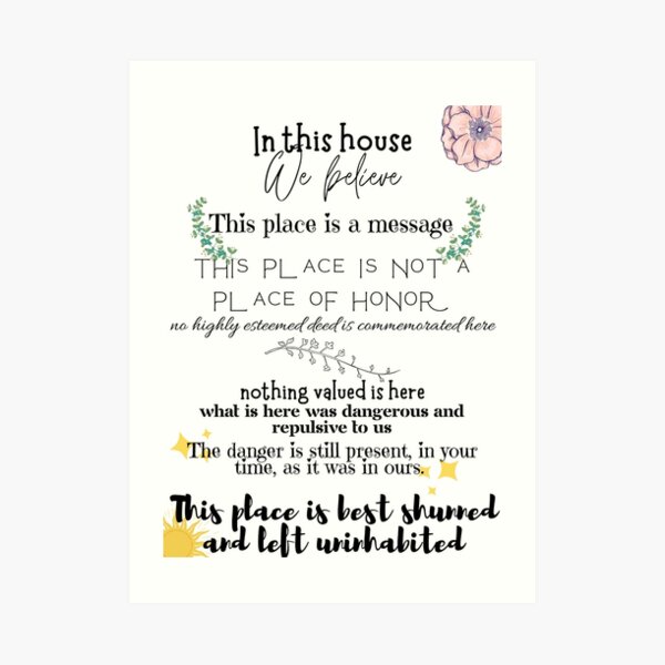 "In this house: Long-time nuclear waste warning messages" Art Print for ...