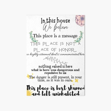 "In this house: Long-time nuclear waste warning messages" Art Board ...
