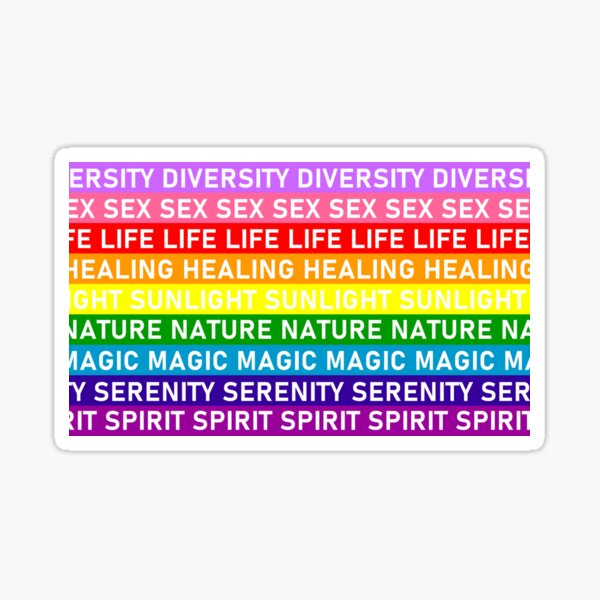 "Nine-Stripe Pride Flag Meanings" Sticker for Sale by Behodahlia ...