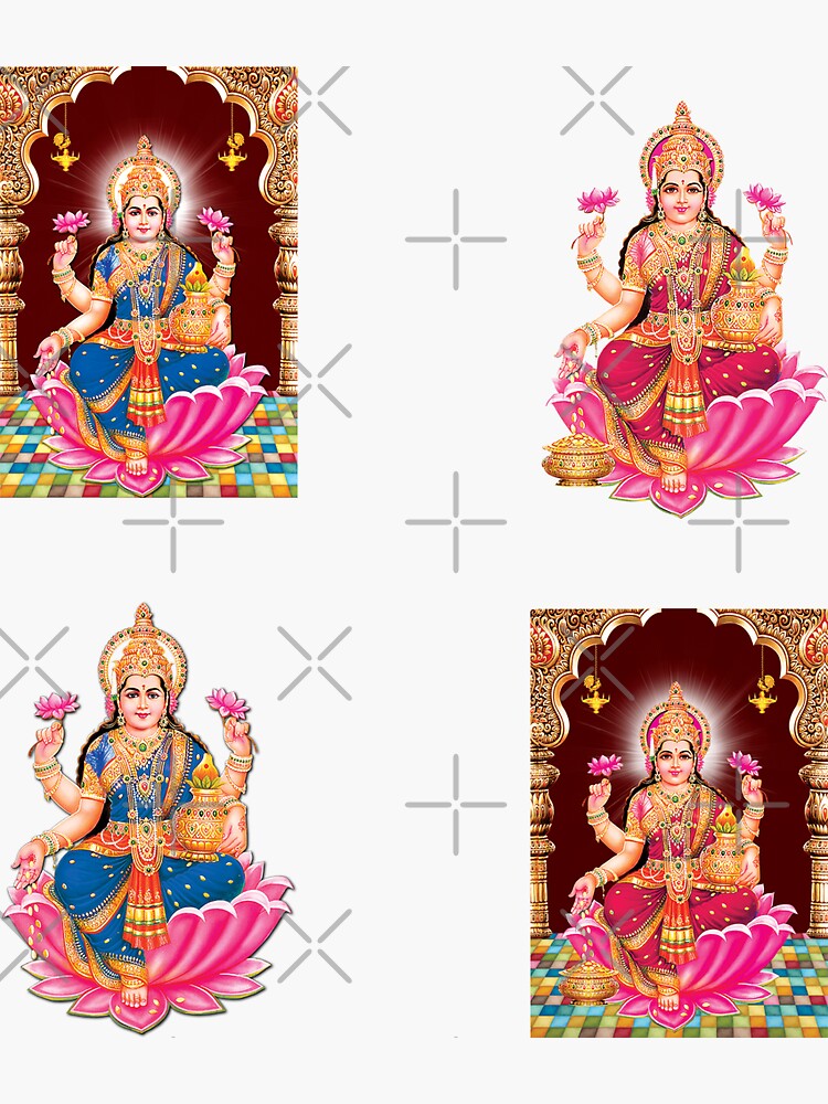 "goddess Lakshmi sticker" Sticker for Sale by VIJAYDIGITAL | Redbubble
