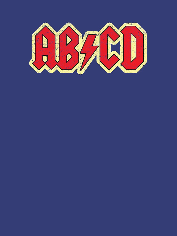 "Vintage ABCD Rock & Roll" T-shirt for Sale by medallion | Redbubble ...