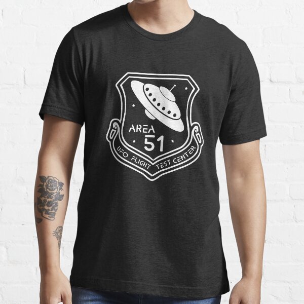 "Area 51 UFO Flight Test Center" T-shirt for Sale by oddmetersam ...