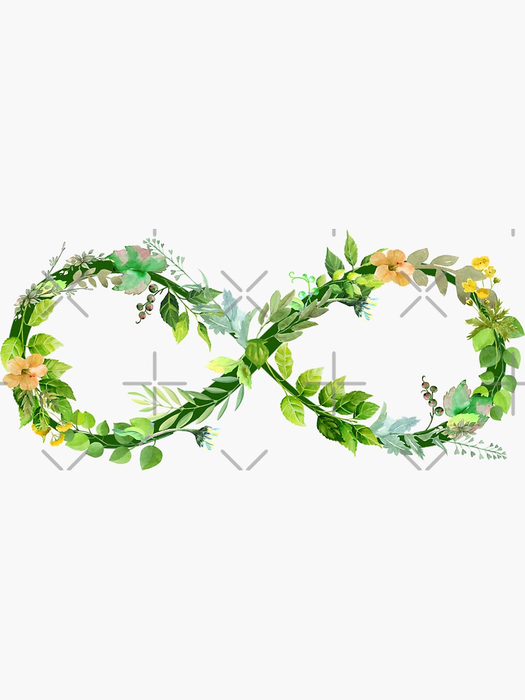 "FLORAL INFINITY SYMBOL ARTWORK - BY AUSTRALIAN ARTIST JANE HOLLOWAY ...