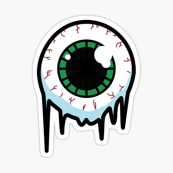 "drippy eyeball" Sticker for Sale by NickHamiltonArt | Redbubble