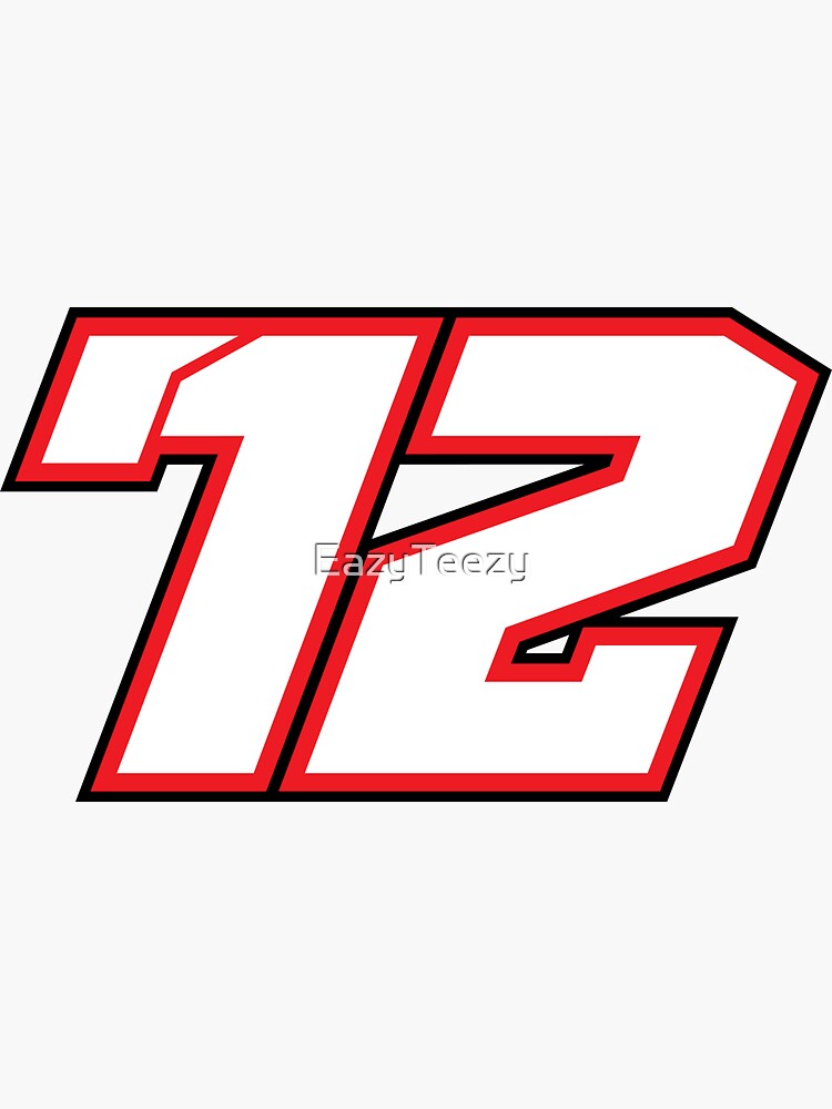 "Marco Bezzecchi Number 72 White" Sticker for Sale by EazyTeezy | Redbubble