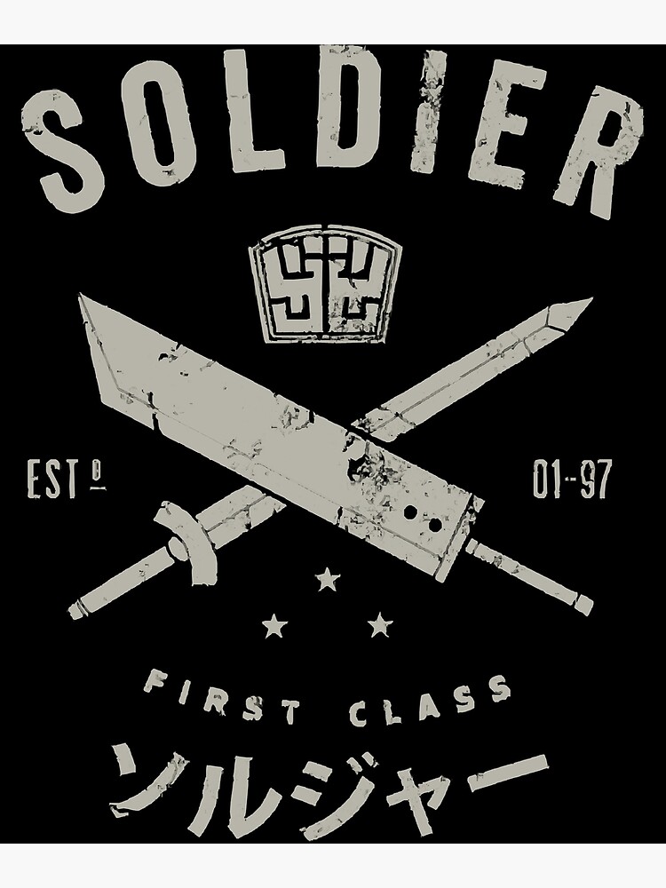 "Final Fantasy Vii Soldier First Class" Poster for Sale by Boinkhorse ...