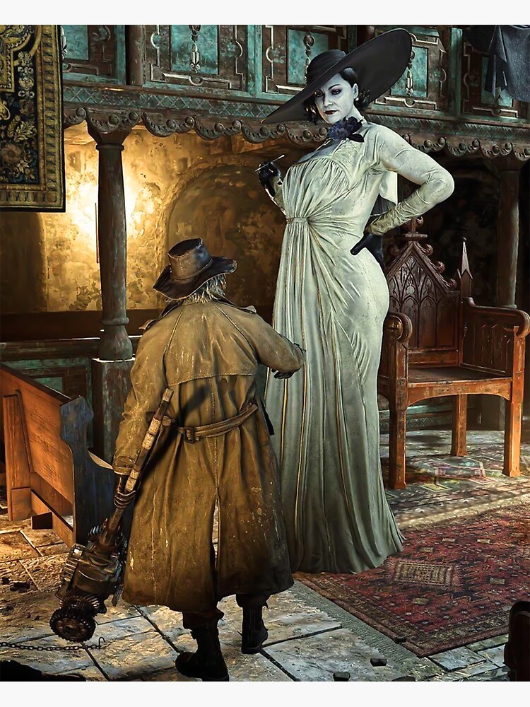 "karl heisenberg and alcina dimitrescu RE8" Sticker by tianahipert ...