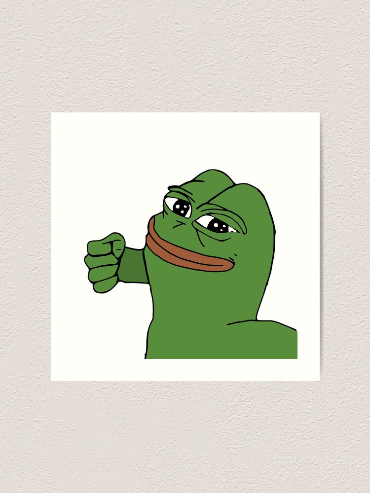 Pepe The Frog Punch Meme Art Print For Sale By Alex 62 Redbubble