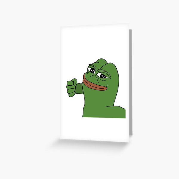 "Pepe the frog punch, meme" Greeting Card by Alex-62 | Redbubble